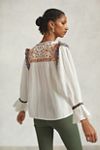 Floral Embroidered Blouse | Anthropologie