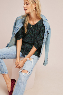 Estate Floral Blouse | Anthropologie