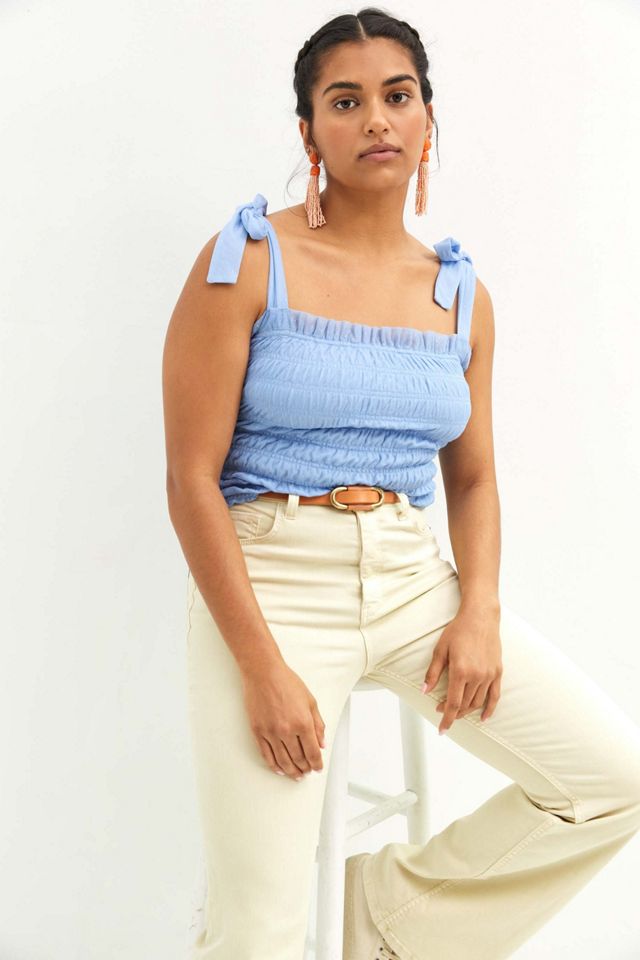 Smocked Tulle Cami | Anthropologie