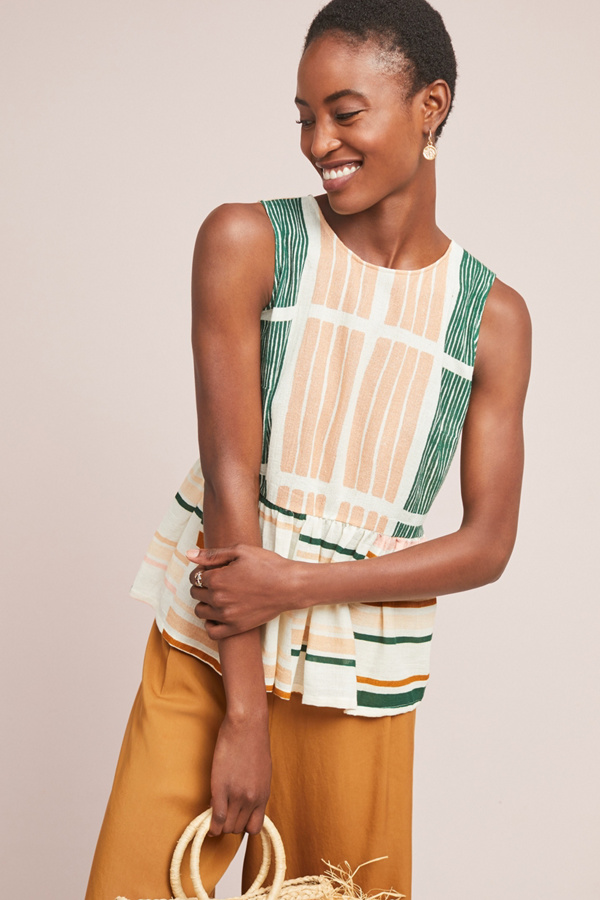 Geometric Swing Top | Anthropologie