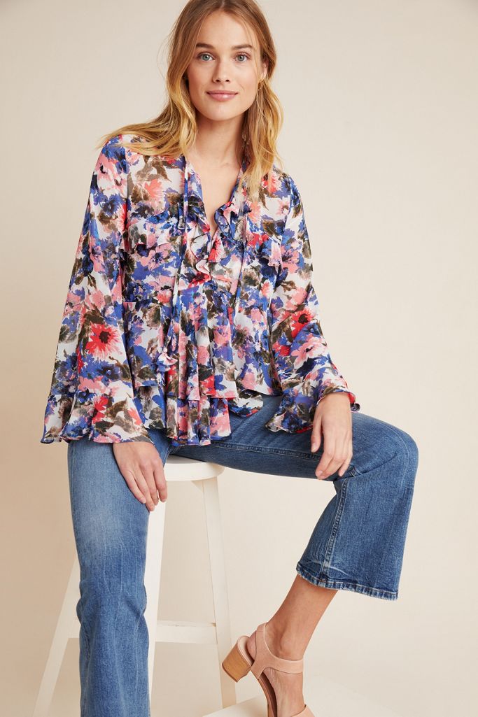 Blossom Ruffled Blouse | Anthropologie