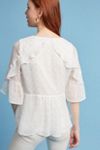 Esha Metallic Blouse | Anthropologie