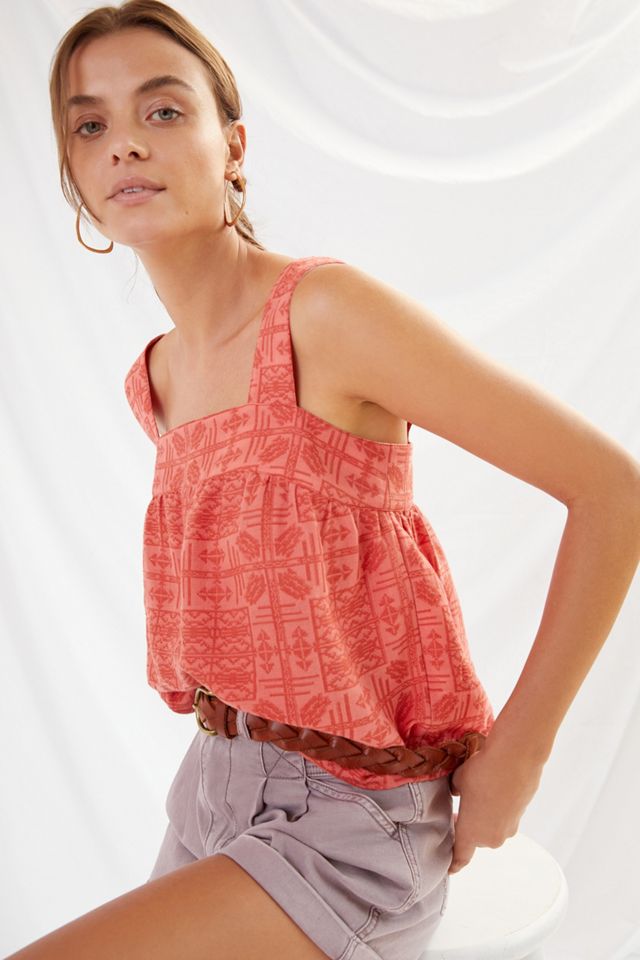 Embroidered Button-Back Tank | Anthropologie