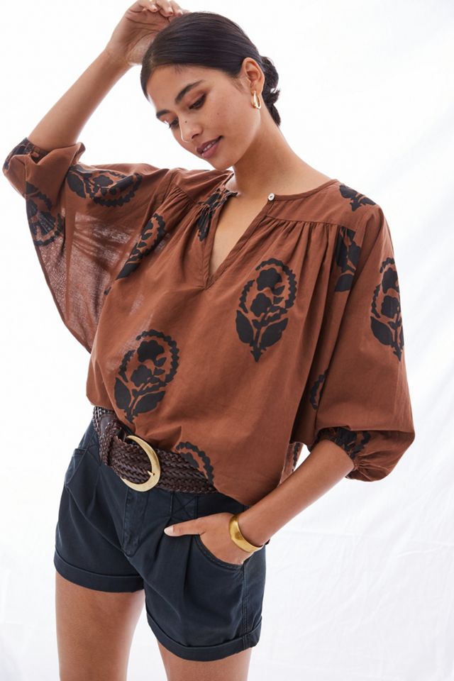 Breezy Floral Blouse | Anthropologie