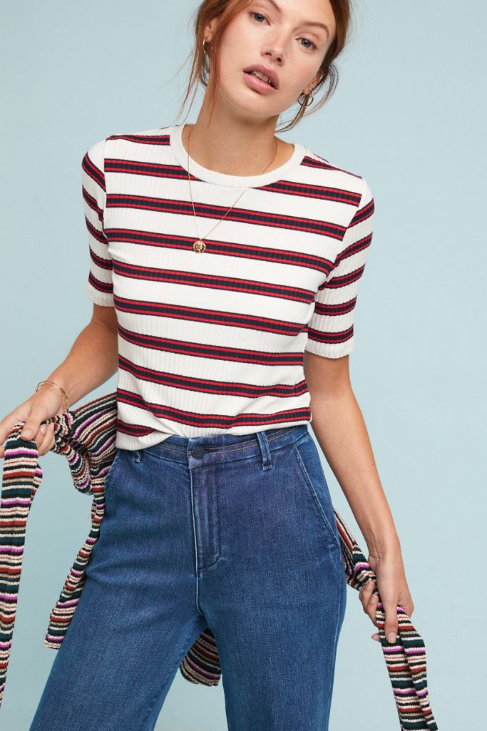 Kay Striped Tee | Anthropologie