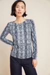 Skylar Snake-Printed Tee | Anthropologie