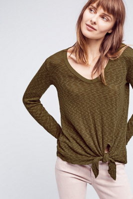 Knot-Front Top | Anthropologie