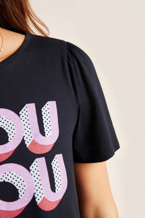 Bisou Graphic Tee | Anthropologie