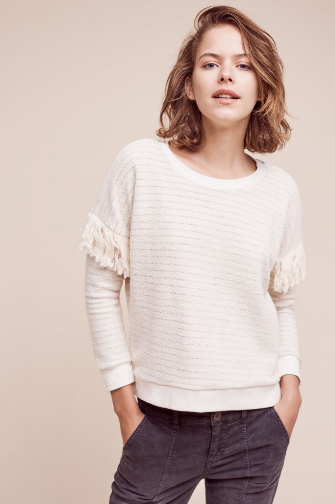 Ludivina Fringe Pullover | Anthropologie