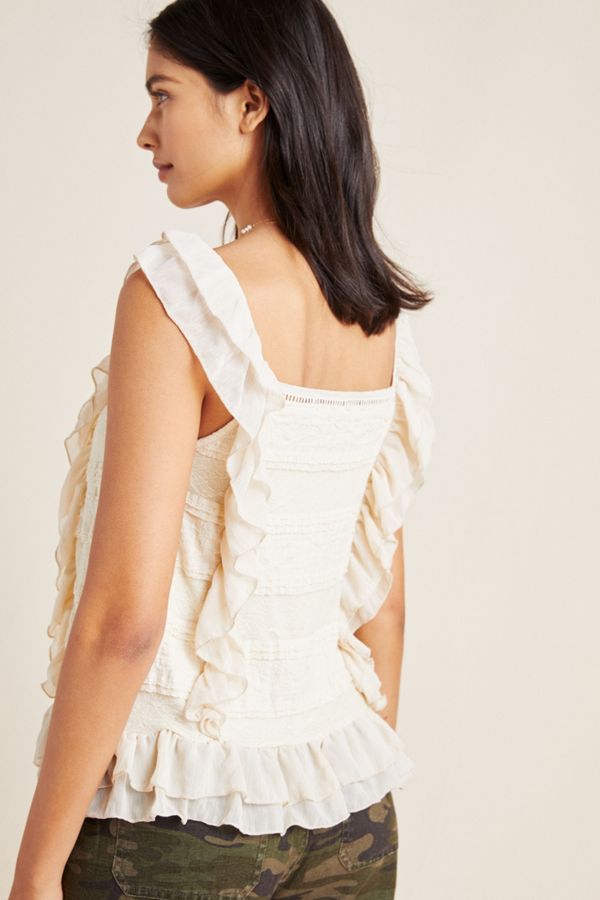 Tyler Ruffled Tank | Anthropologie