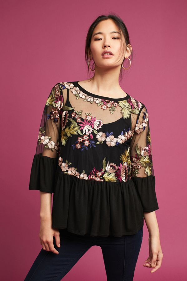 Ornate Embroidery Top | Anthropologie