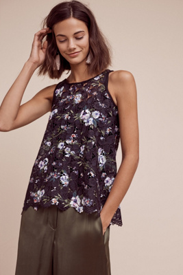 Pisa Lace Shell | Anthropologie