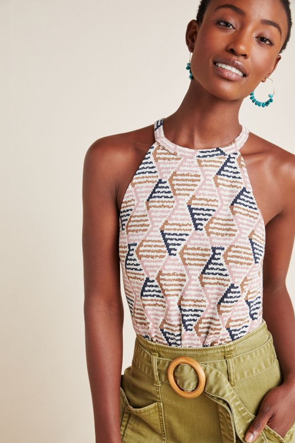 Lindsay Structured Halter Top | Anthropologie