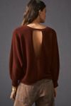 Pilcro Open-Back Cashmere Sweater | Anthropologie