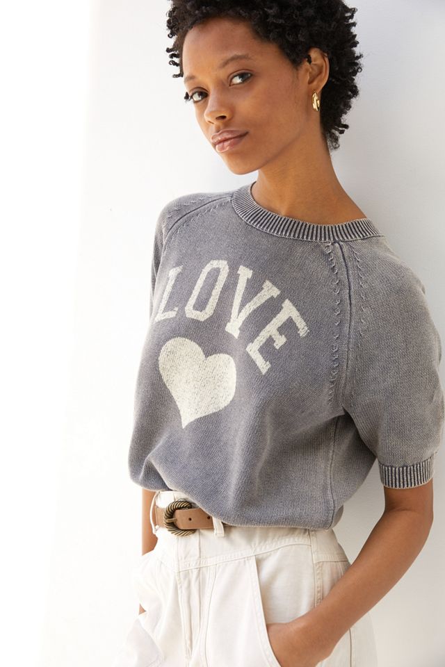 Pilcro Monogram Knit Tee | Anthropologie