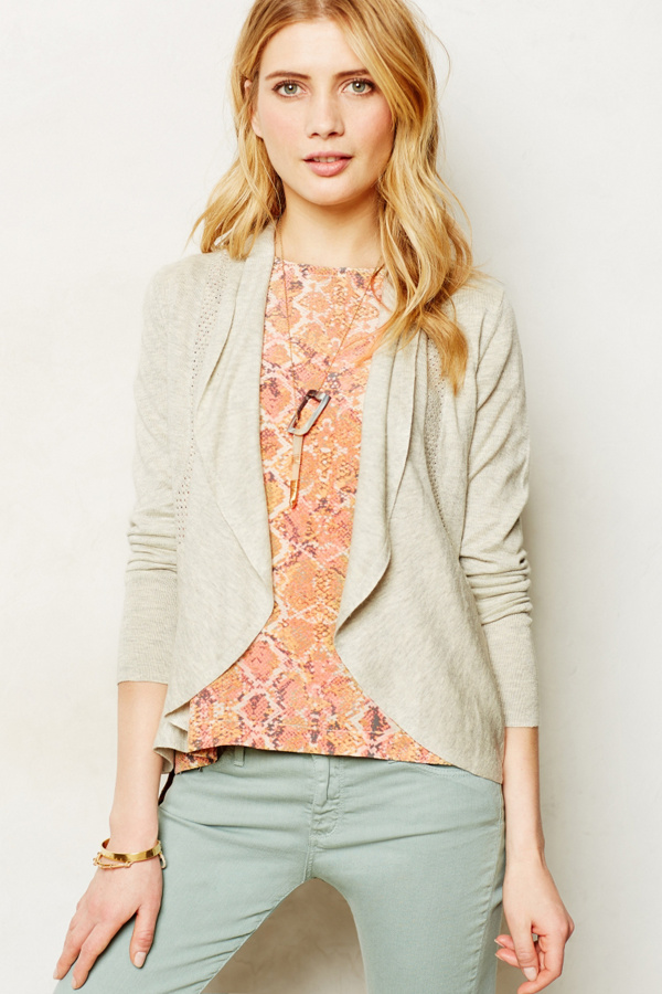 Petal Pointelle Cardigan | Anthropologie