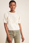 Stella Pardo Naia Cropped Sweater Tee | Anthropologie