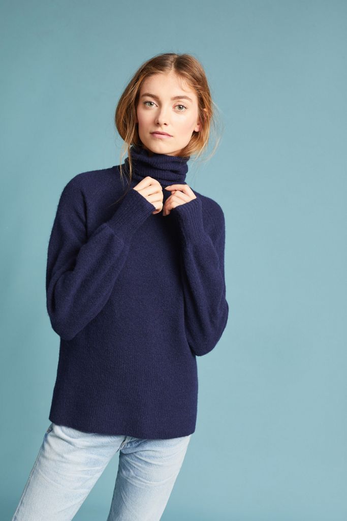 Phoebe Balloon-Sleeve Turtleneck | Anthropologie
