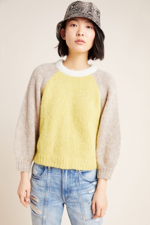 Angie Colorblocked Sweater | Anthropologie