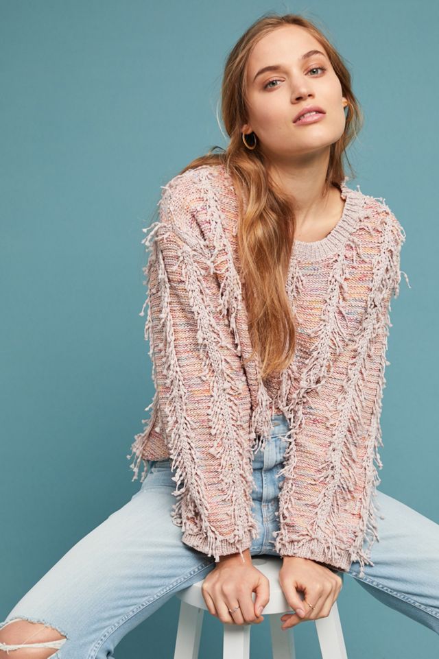 Rosalyn Fringed Pullover | Anthropologie
