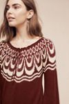 Metallic Bib Sweater | Anthropologie