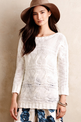 Lateral Cable Pullover | Anthropologie