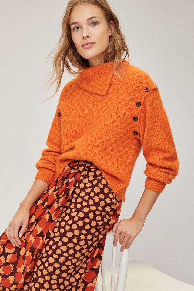 Nadia Buttoned Sweater | Anthropologie