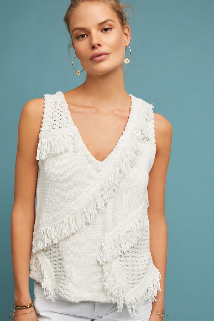 Pacific Fringed Tank | Anthropologie
