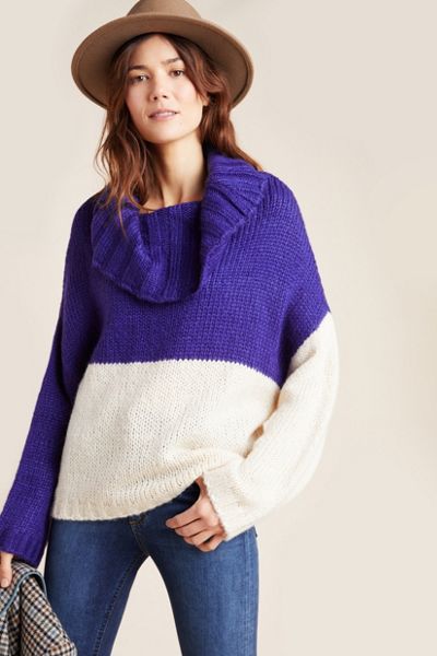 Fonda Colorblocked Sweater | Anthropologie