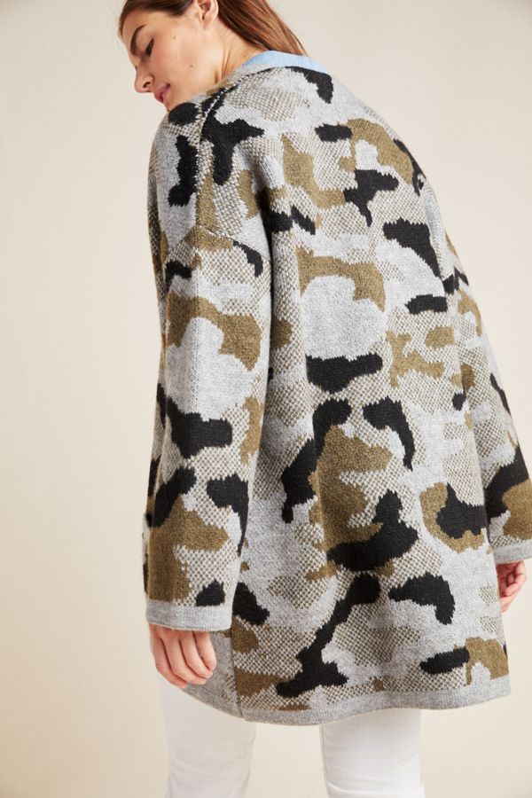 Vera Knit Camo Cardigan | Anthropologie