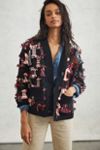 Felia Fringed Patchwork Cardigan | Anthropologie