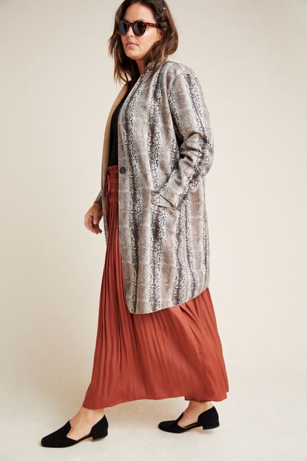 Renegade Snake-Printed Blazer | Anthropologie