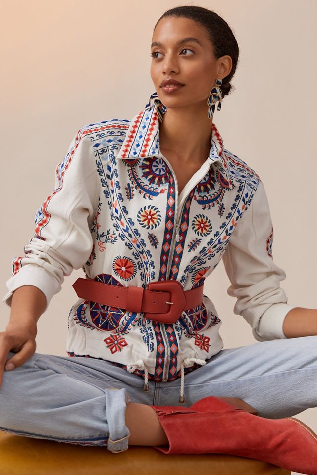 Frontier Embroidered Jacket | Anthropologie