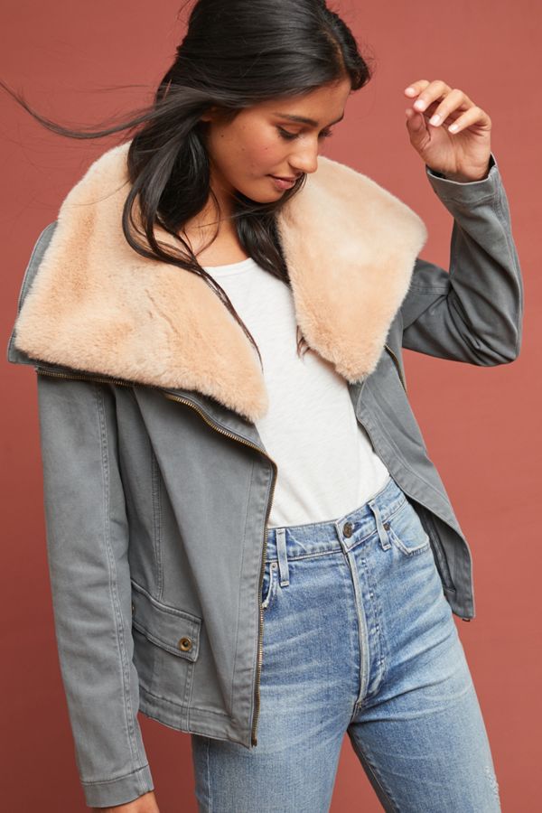 Faux Fur Aviator Jacket | Anthropologie