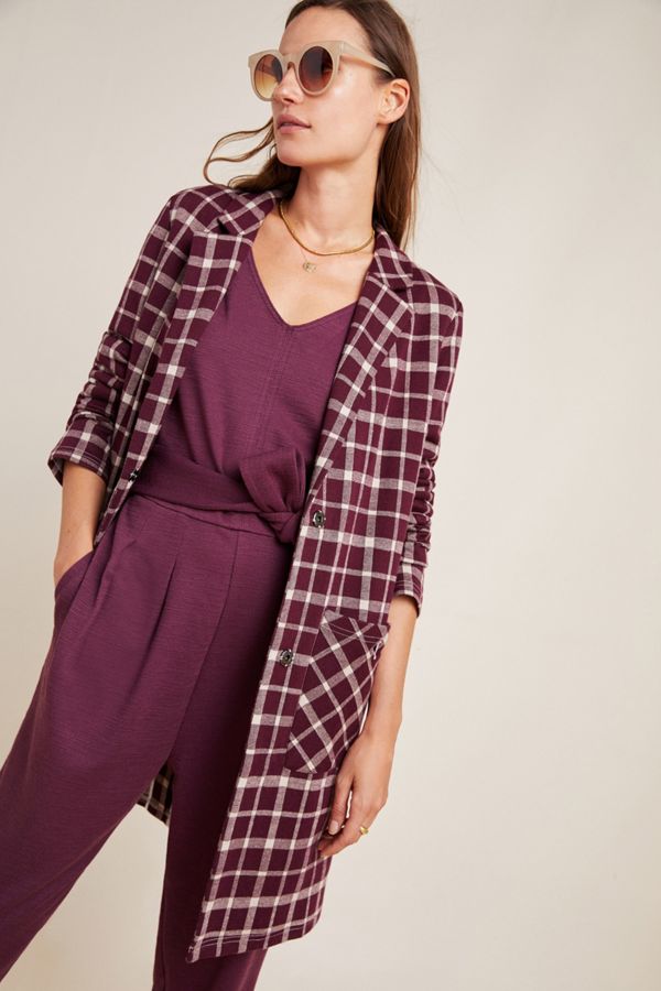 Melrose Plaid Duster | Anthropologie