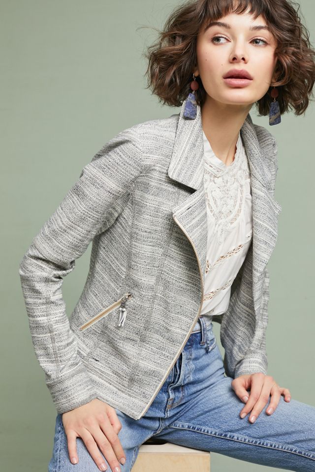 Caitlin Knit Moto Jacket | Anthropologie