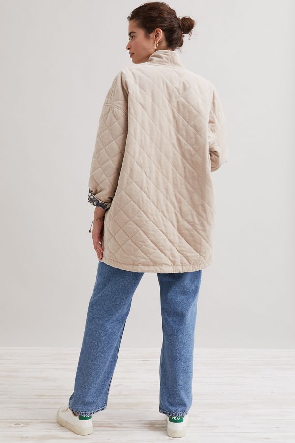 Current Air Reversible Quilted Kimono Jacket | Anthropologie UK