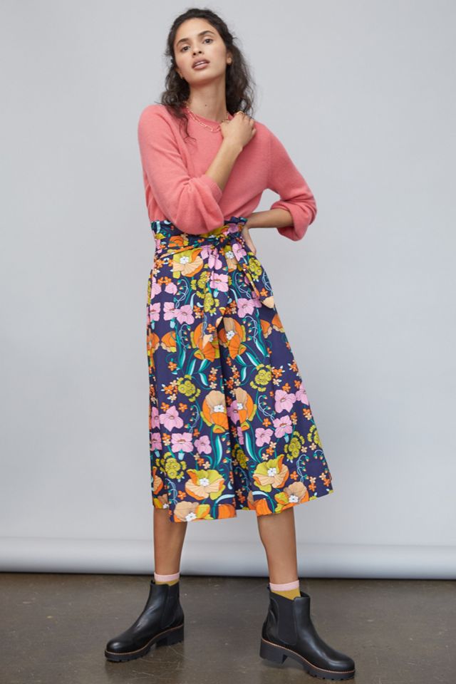 Corey Lynn Calter Kyla Paperbag Midi Skirt | Anthropologie