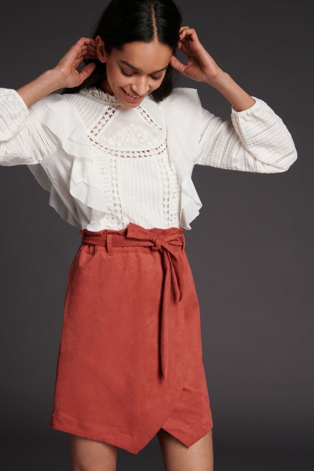 Petula Sueded Mini Skirt | Anthropologie