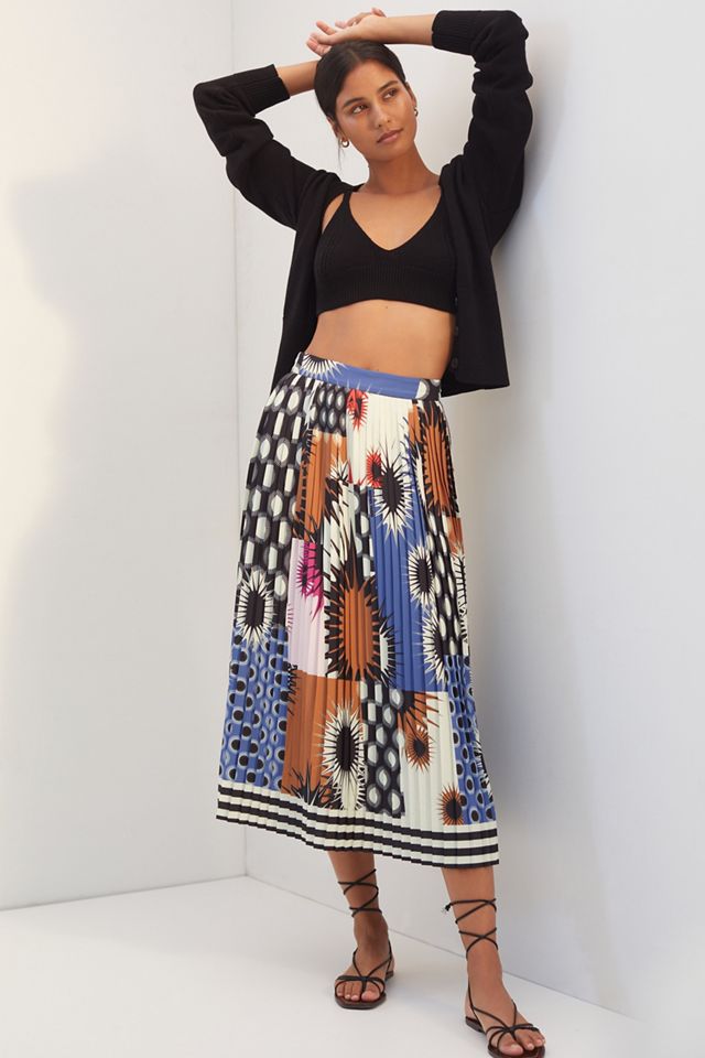 Abstract Midi Skirt | Anthropologie