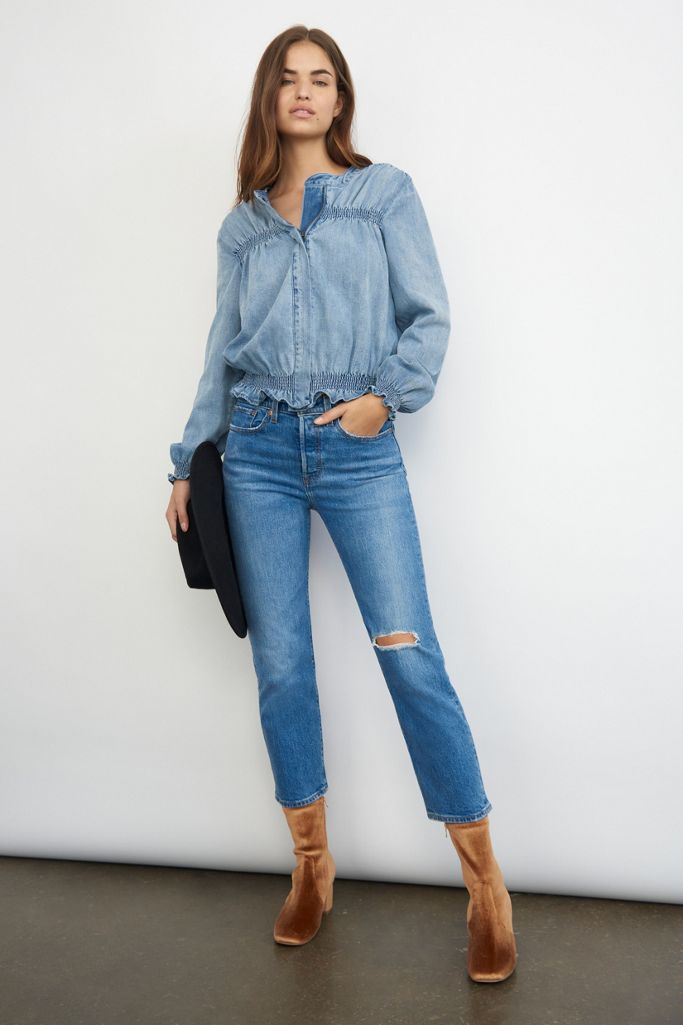 Levi's Wedgie Ultra High-Rise Straight Jeans | Anthropologie
