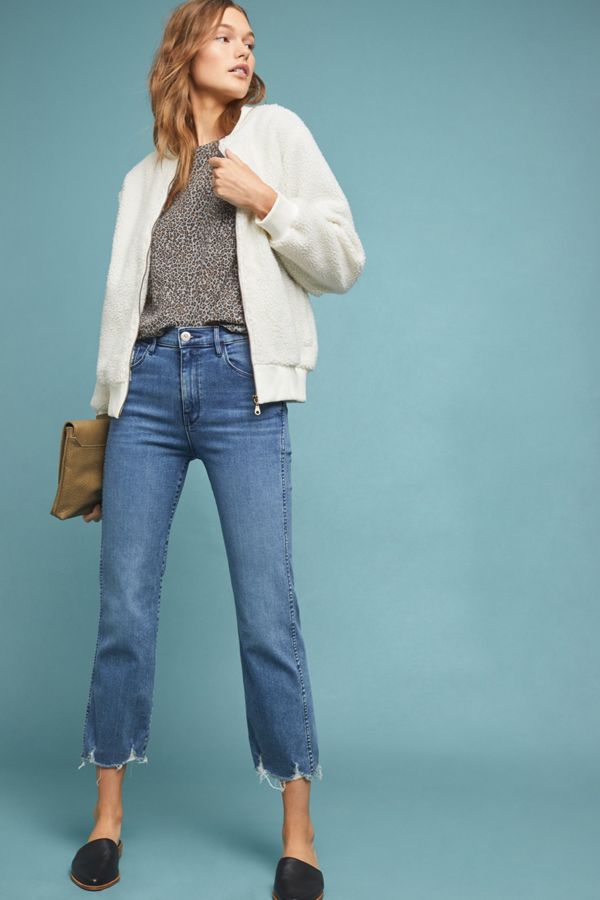 3x1 Austin Ultra High-Rise Straight Cropped Jeans | Anthropologie