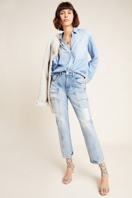 3x1 Ultra High-Rise Seamed Straight Jeans | Anthropologie