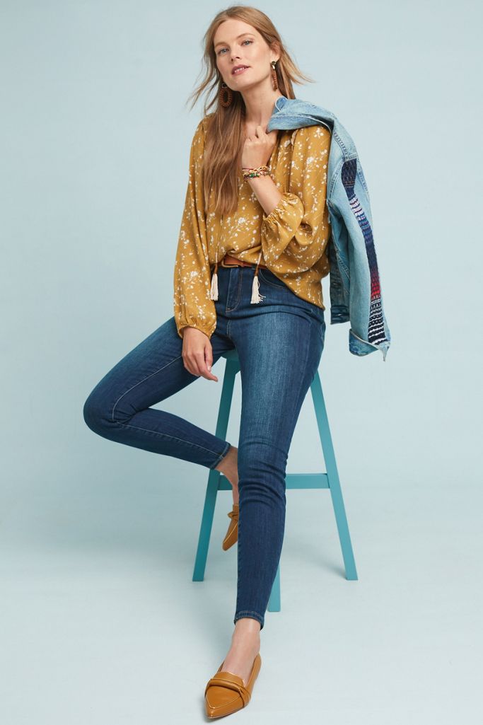 Pilcro High-Rise Curvy Skinny Jeans | Anthropologie
