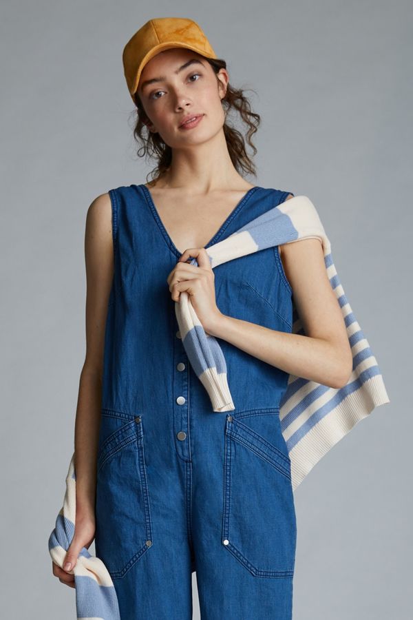 Maeve Classic Denim Overalls | Anthropologie UK