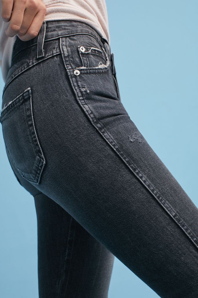 AMO Babe High-Rise Straight Cropped Jeans | Anthropologie