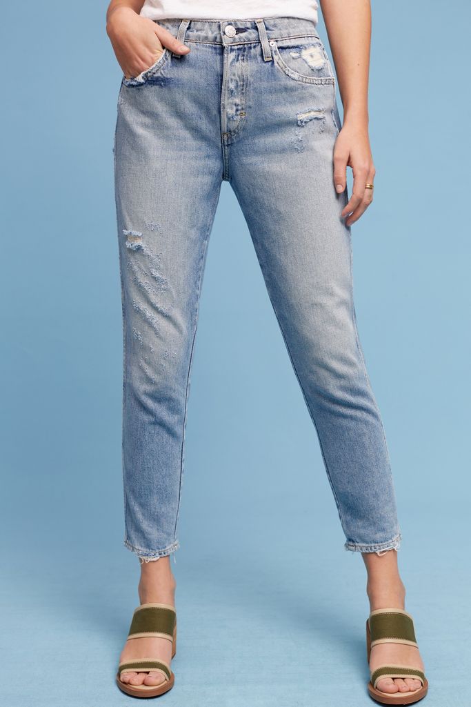 AMO Ace High-Rise Relaxed Cropped Jeans | Anthropologie