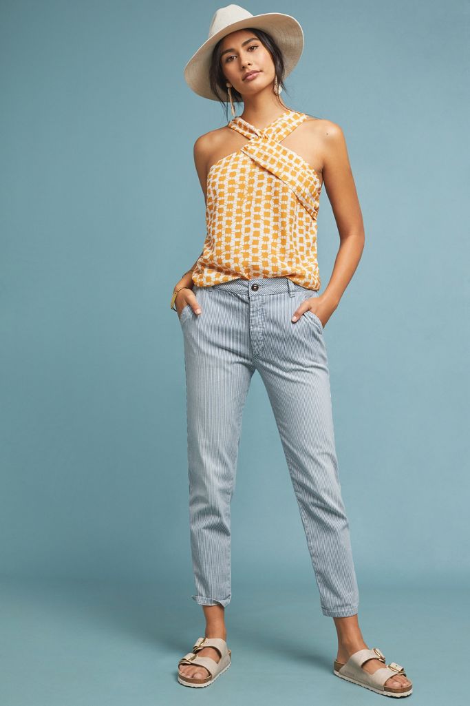 Reiko Scott Striped Chino Pants | Anthropologie
