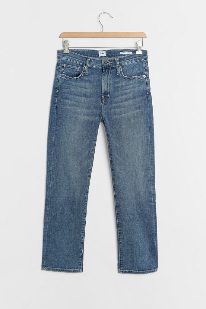 EDWIN Elin High-Rise Cropped Straight Jeans | Anthropologie