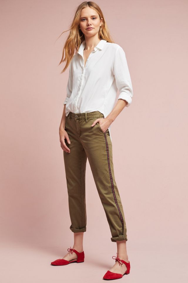 Relaxed Striped Chino Pants | Anthropologie